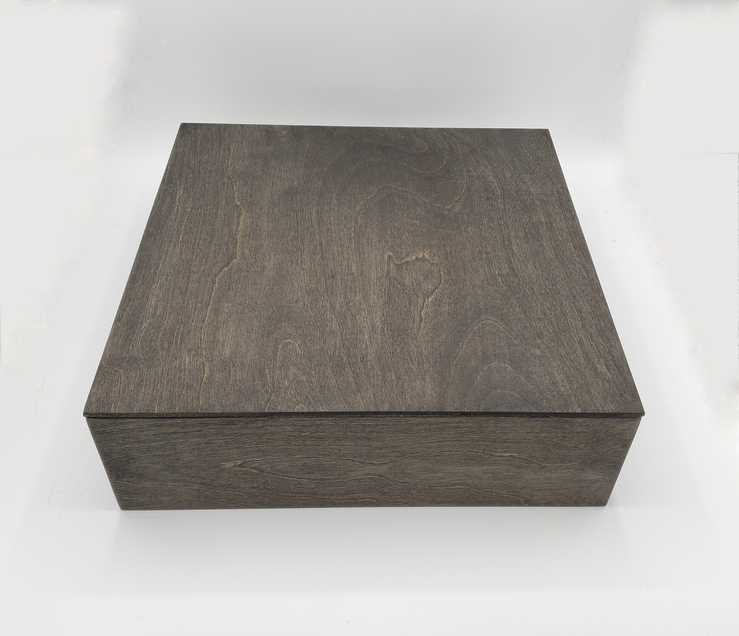 Wood Box With Handles And Drop In Lid Tote Wooden Crate | Etsy