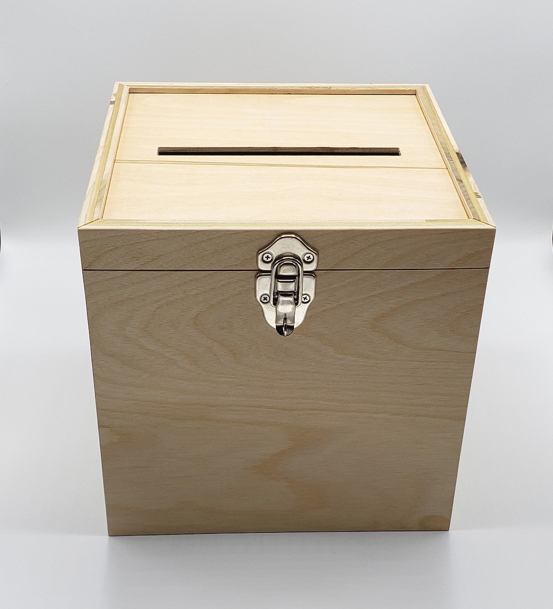 Collection Box Lockable With Hasp 10x 10x 10 Voting Election Ballots ...