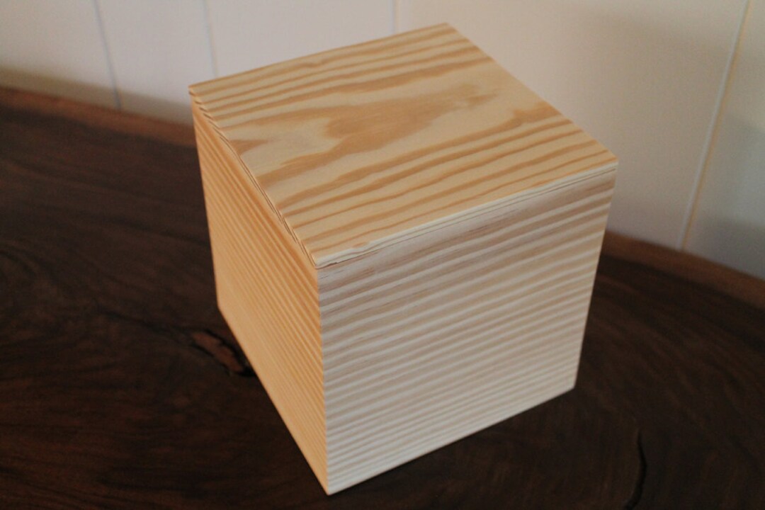 Wooden Box With Lid 6x 6x 6 Wedding - Etsy