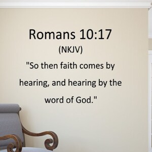 Romans 10:17 so Then Faith Comes by Hearing, and Hearing by the Word of ...