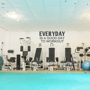Everyday is a Good Day to Workout Vinyl Wall Decal - Etsy