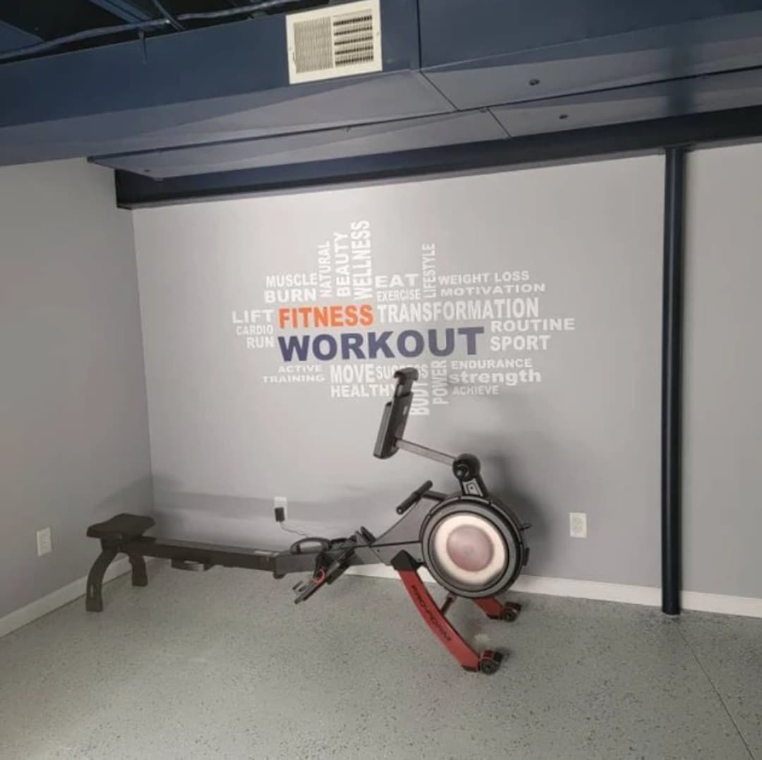 Strength and Conditioning Decals Basement Wall Decor Gym Decal Home Gym ...