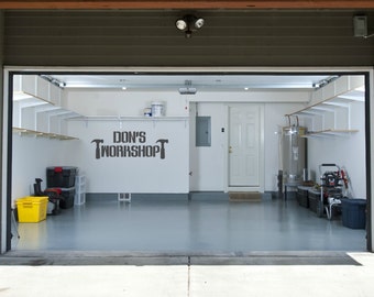 Personalized Garage Wall Decal Sticker Man Cave Sign Decal Personalized ...