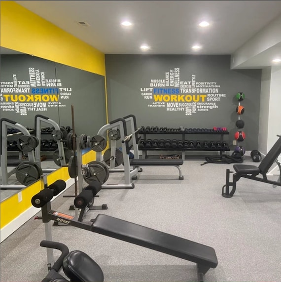 Calcomanías De Pared Motivacionales Para Gimnasio Vinyl Wall Decal