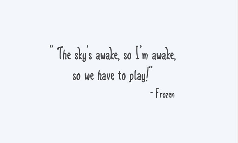 The Sky's Awake so I'm Awake. so We Have to Play | Etsy