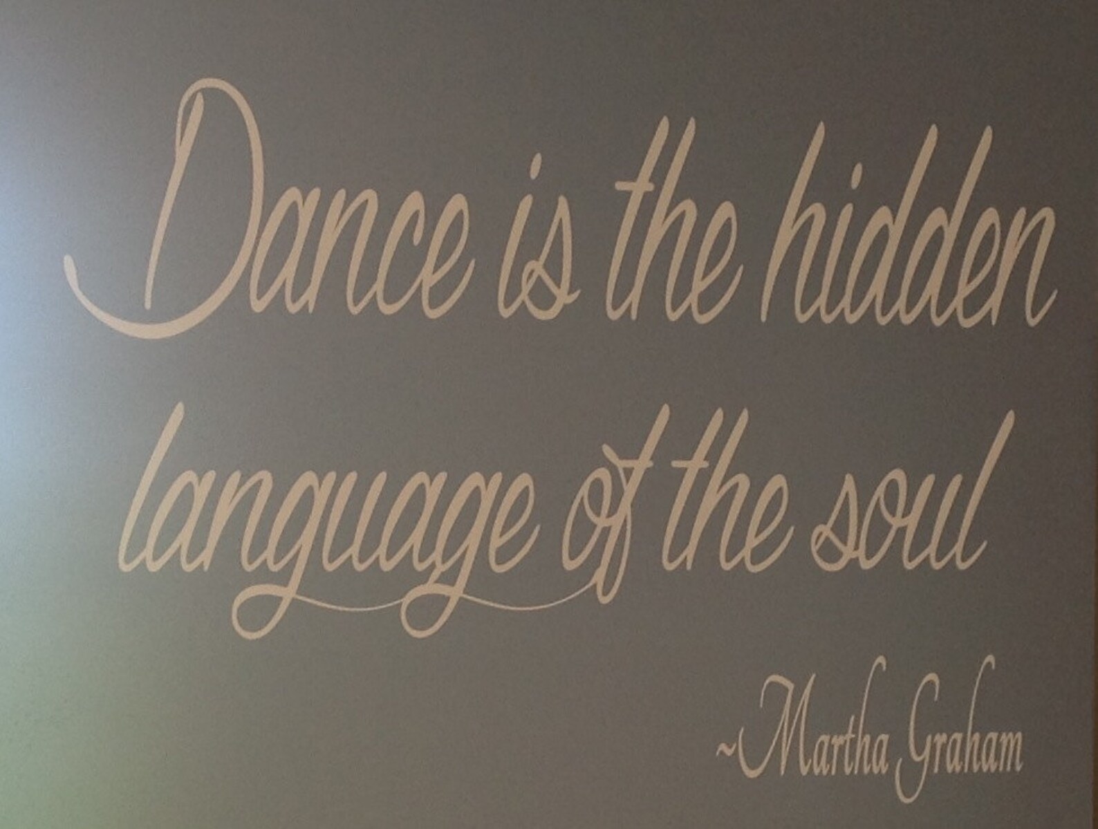 Dance is the Hidden Language of the Soul Vinyl Wall Decal. Quote Only ...