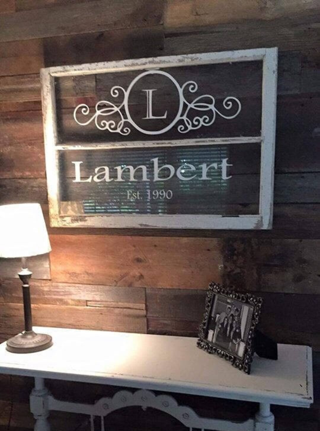 Custom Family Name Monogram With Established Date. Decal Only. Window ...