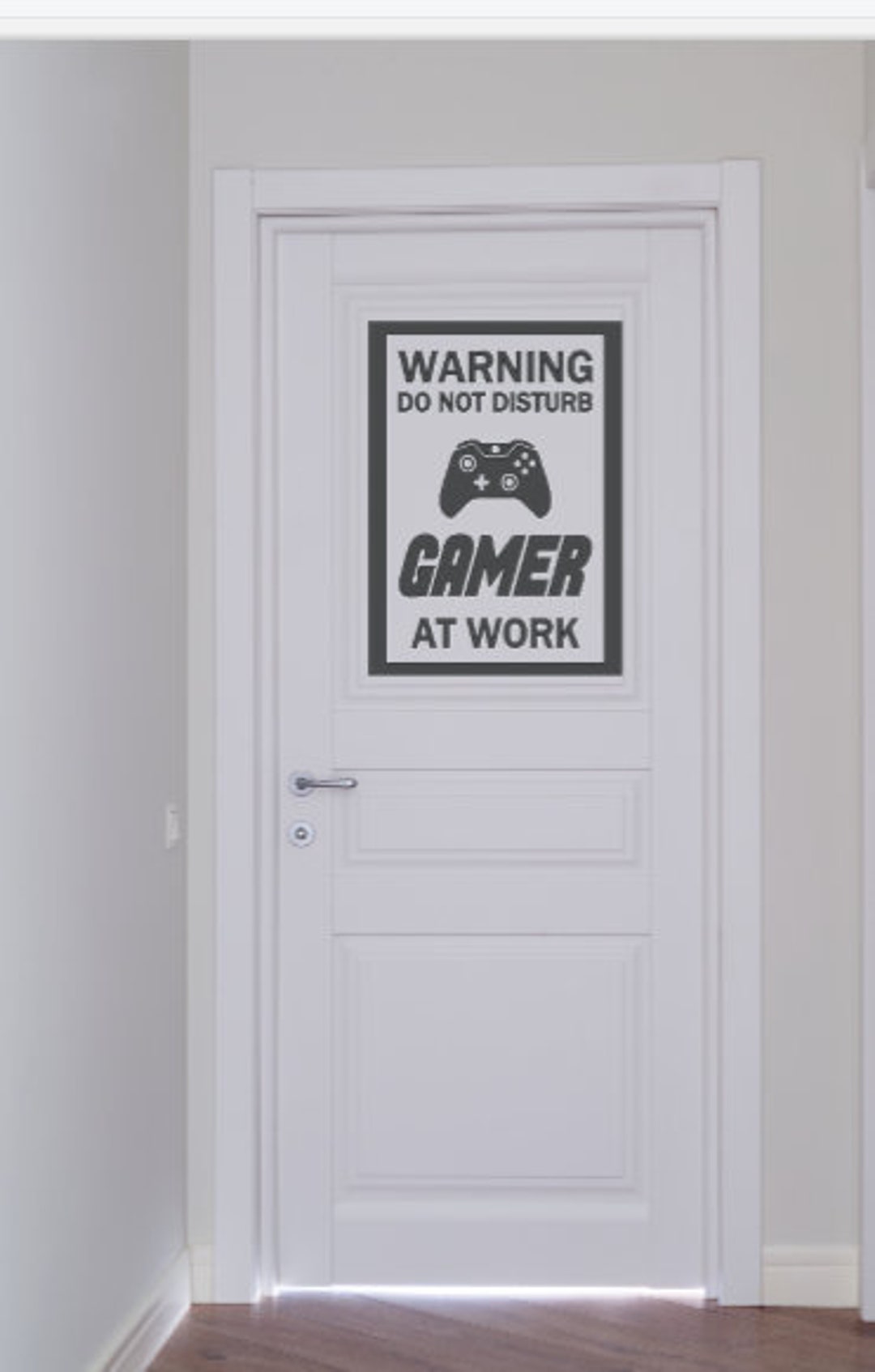 Warning. Do Not Disturb. Gamer. at Work - Vinyl Wall Decal -gaming ...