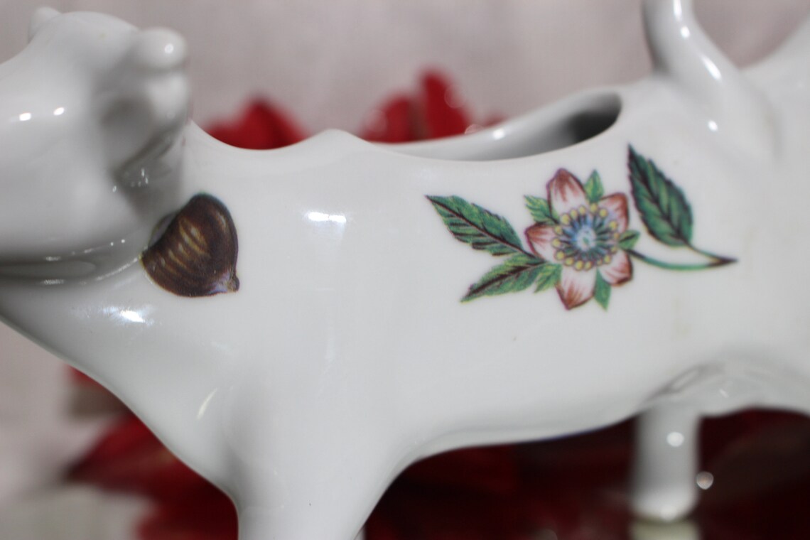 Ceramic Cow Creamer Milk Figural Pitcher Cordon Bleu Hand - Etsy