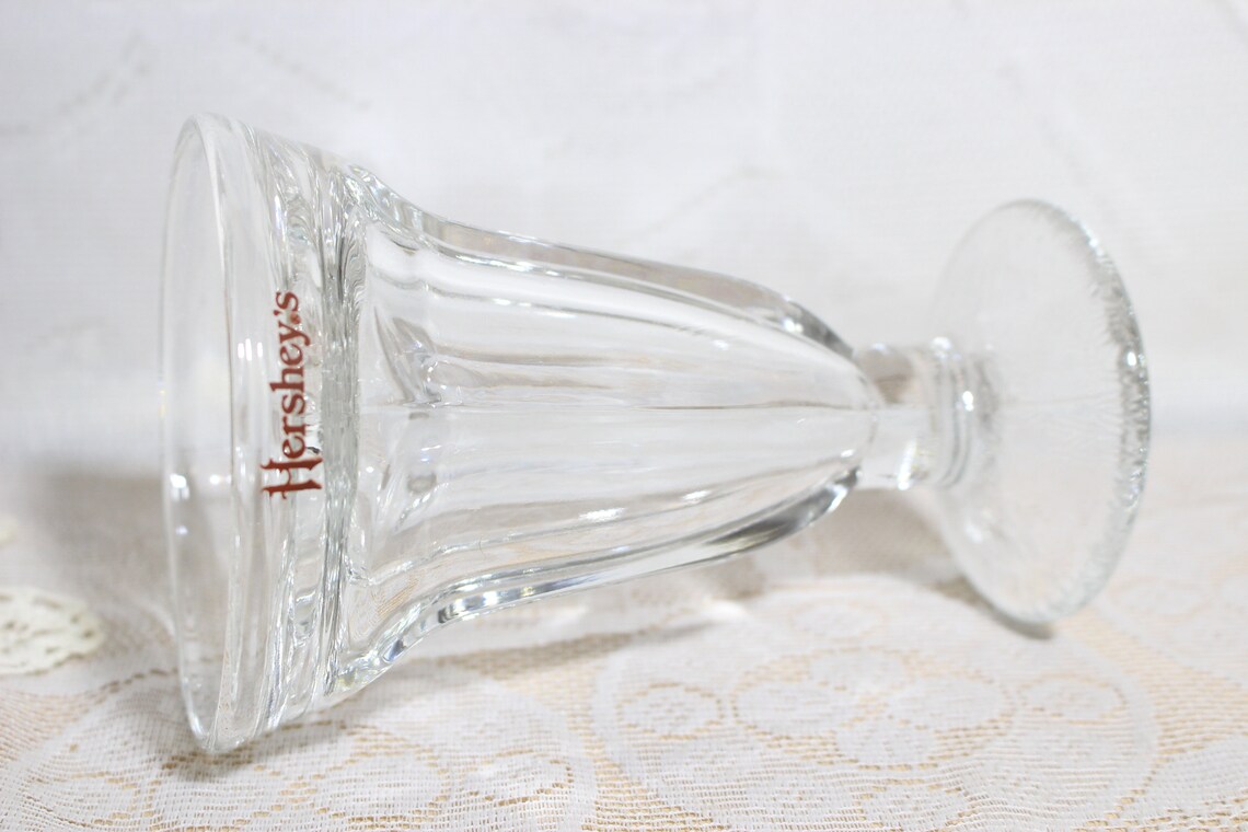 Vintage Hershey Glass Cup Tall Ice Cream Cup Sunday or - Etsy