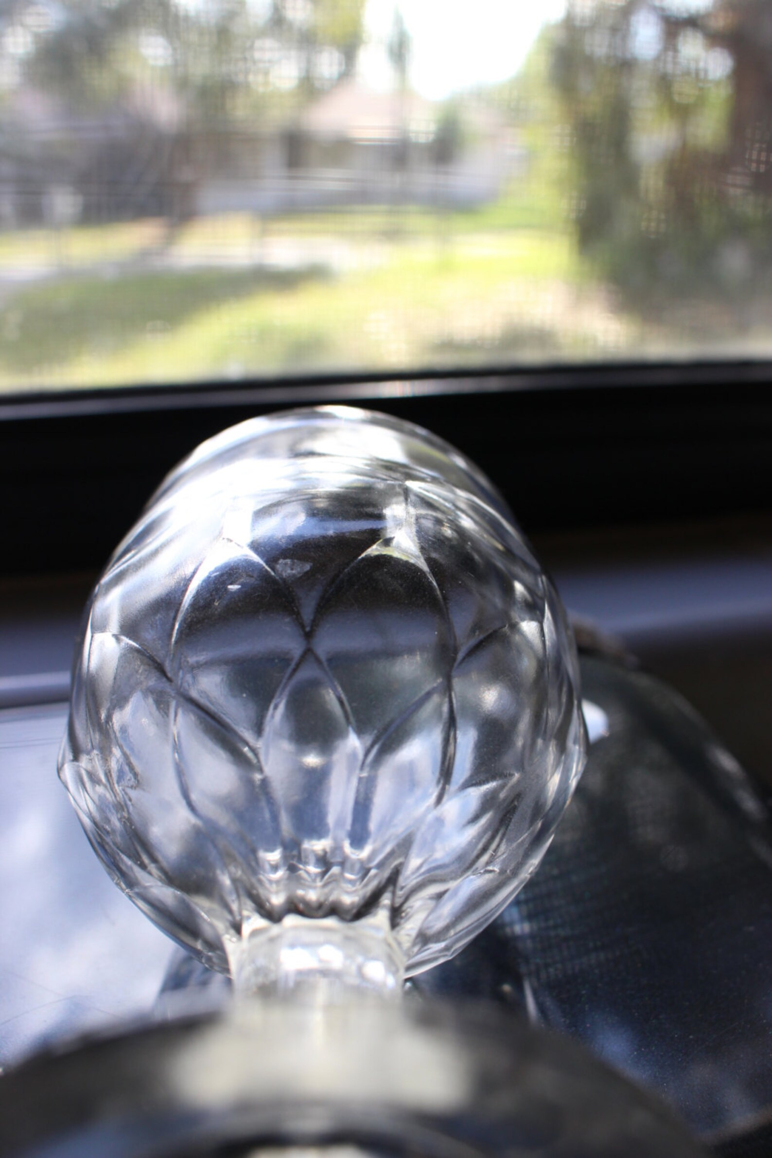 Wine or Water Glass Cups Diamond Pattern Setting for 6 - Etsy