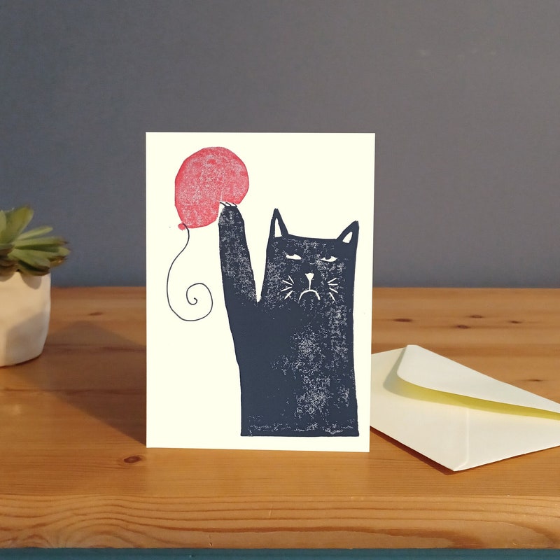Funny Cat Card - Etsy UK