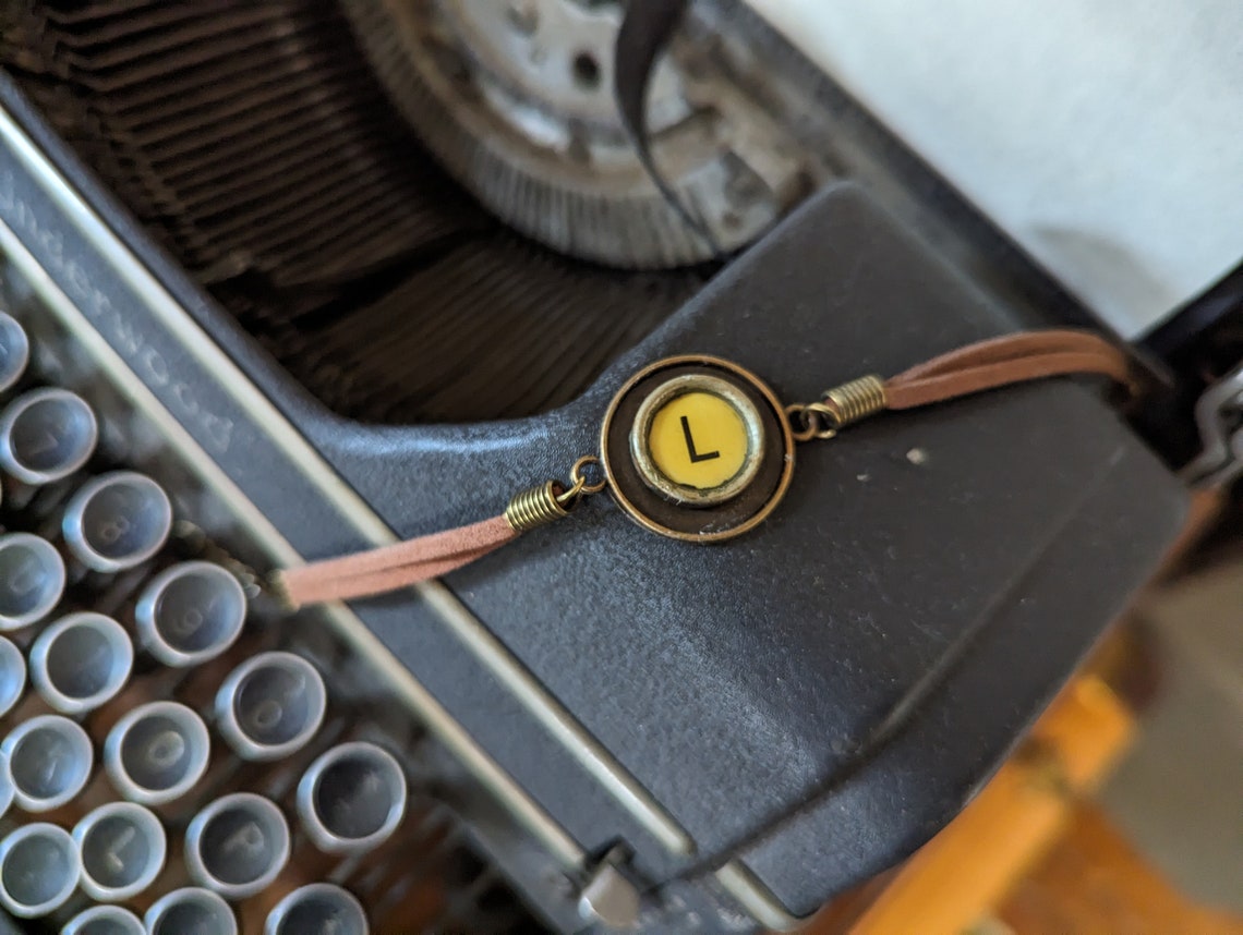 Antique Typewriter Key Bracelet. - Etsy