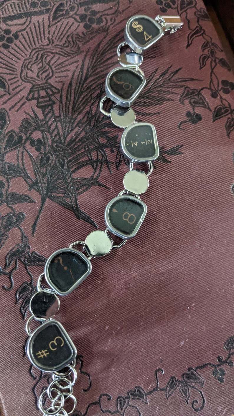 Antique Typewriter Key Bracelet. - Etsy