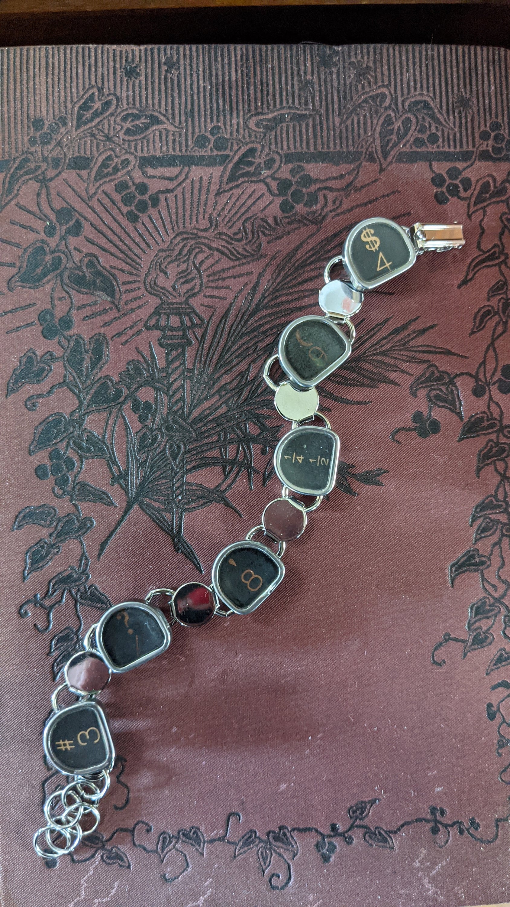 Antique Typewriter Key Bracelet. - Etsy