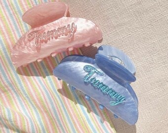 Acrylic Hair Clips Personalized - Etsy