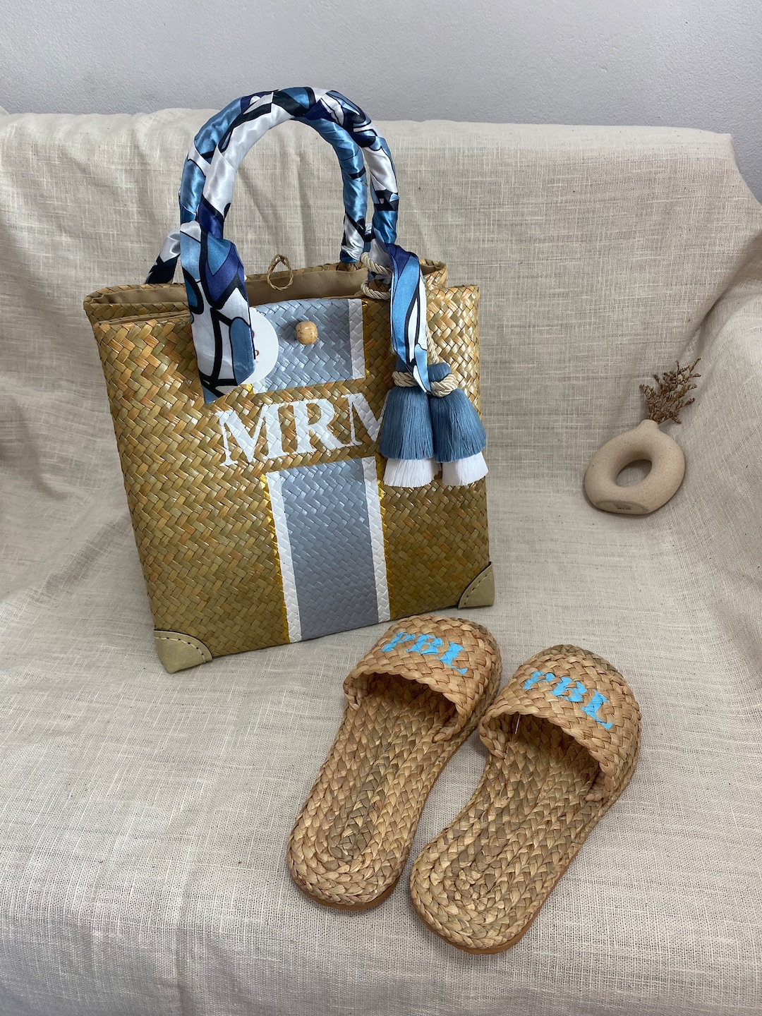 BOHOPEACH Friends Vacation Bespoke Party Slippers Bridal - Etsy