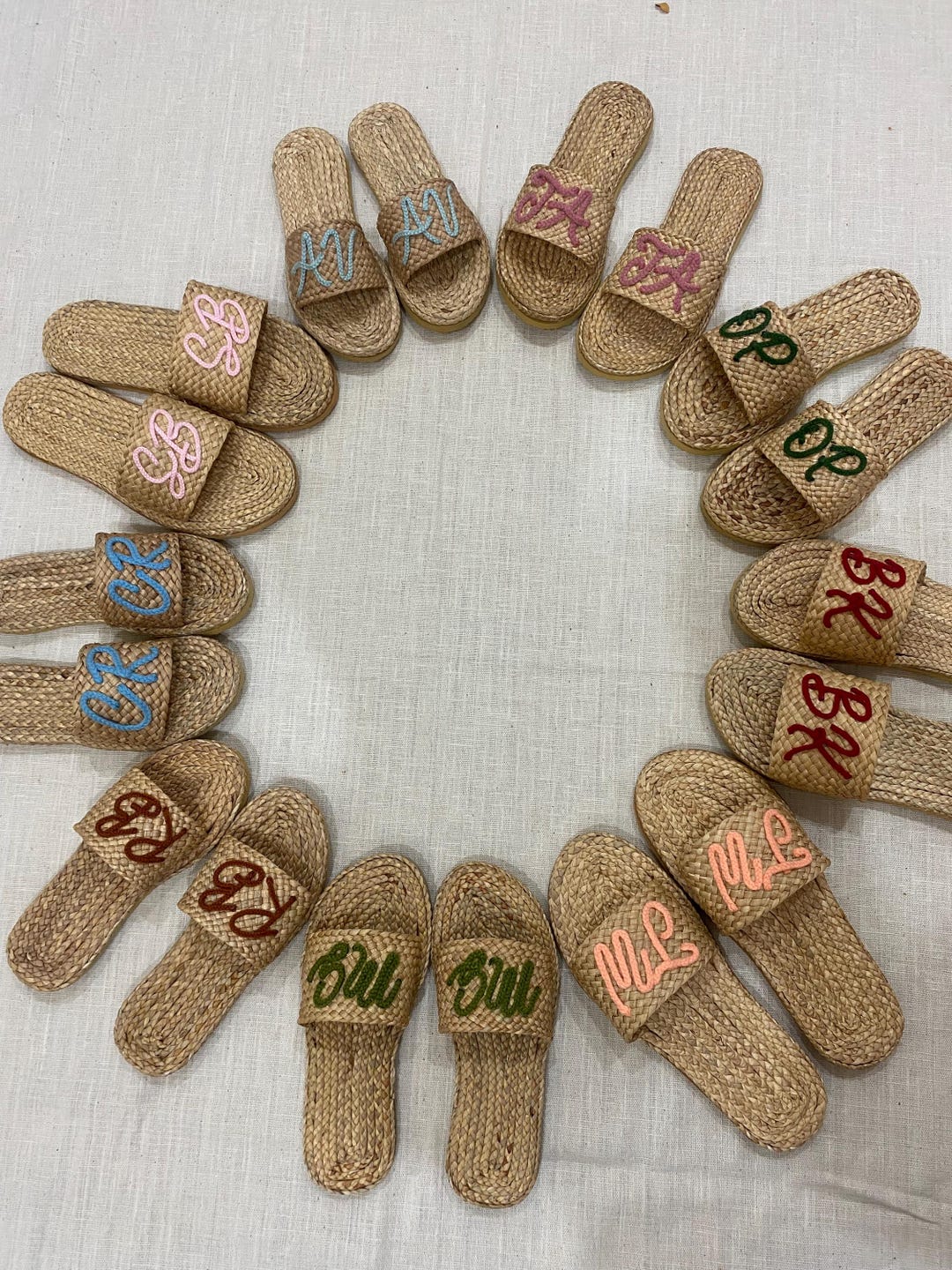 Summer Color ) Seashell and Wedding Bells / Personalized Bridal Sandals ...