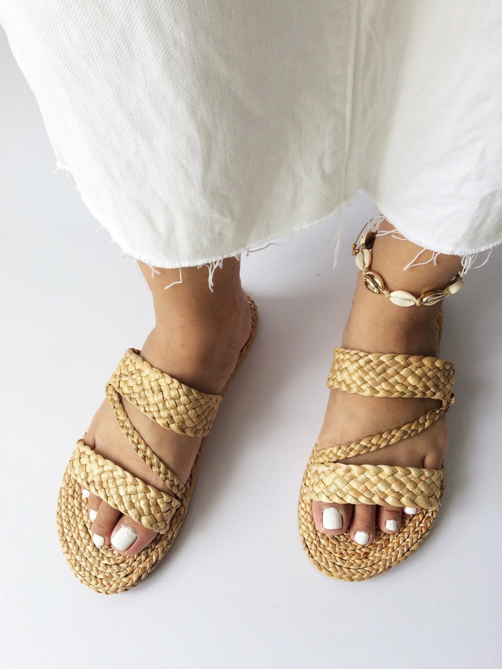 Picnic Sandals Beach Slippers Hotel Wedding Strappy sandals | Etsy