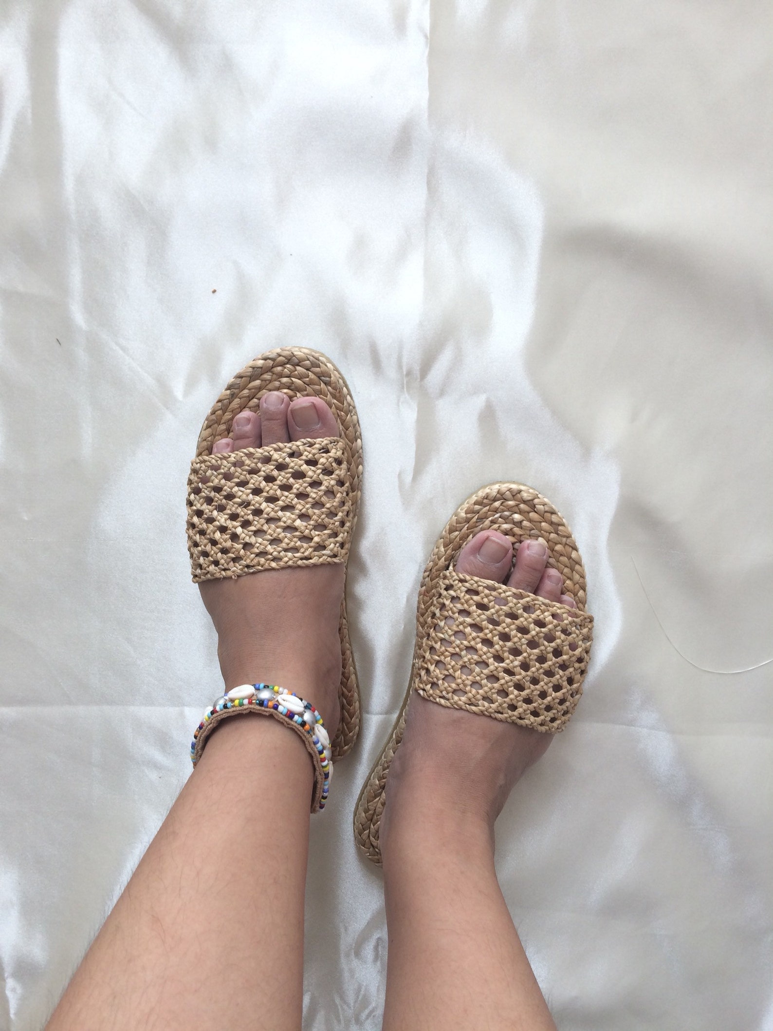 Bride Slippers Wedding Welcome Bags, Straw Sandals, Beach Slippers ...