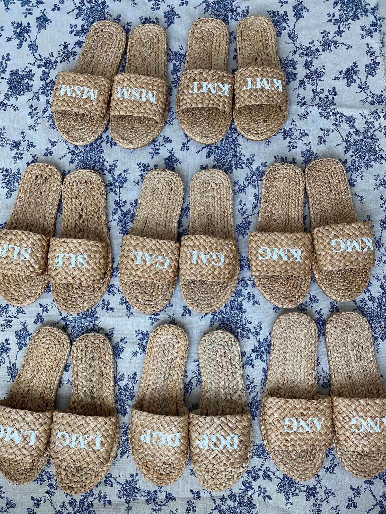 BOHOPEACH ) Bespoke Party Slippers, Bridal Shower Gifts , Personalized ...