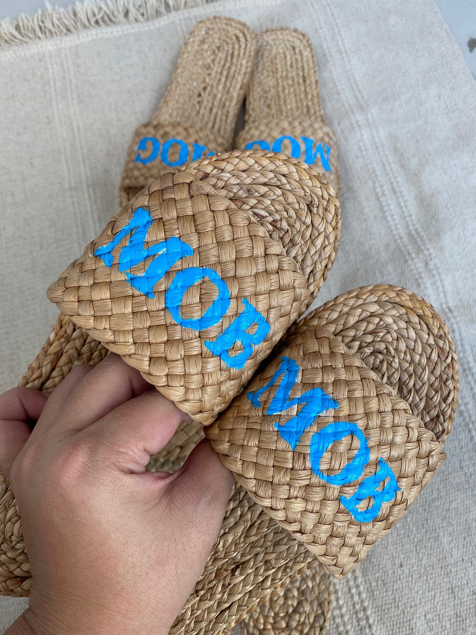 BOHOPEACH ) Bespoke Party Slippers, Bridal Shower Gifts , Personalized ...