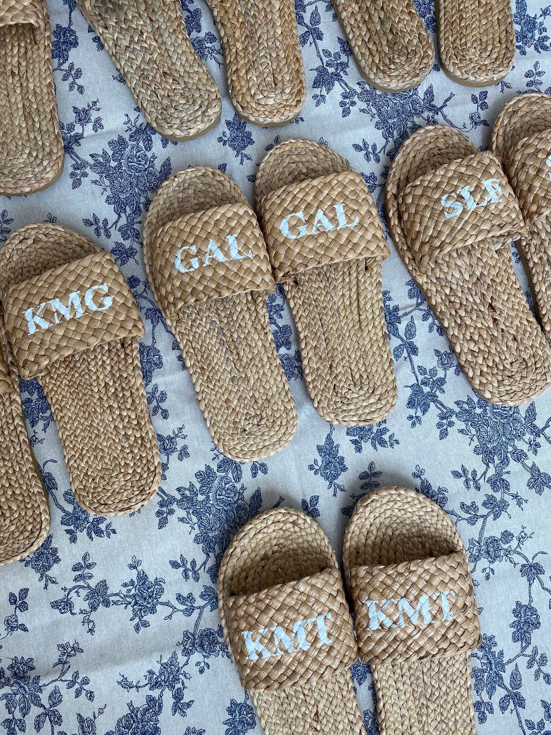 BOHOPEACH ) Bespoke Party Slippers, Bridal Shower Gifts , Personalized ...