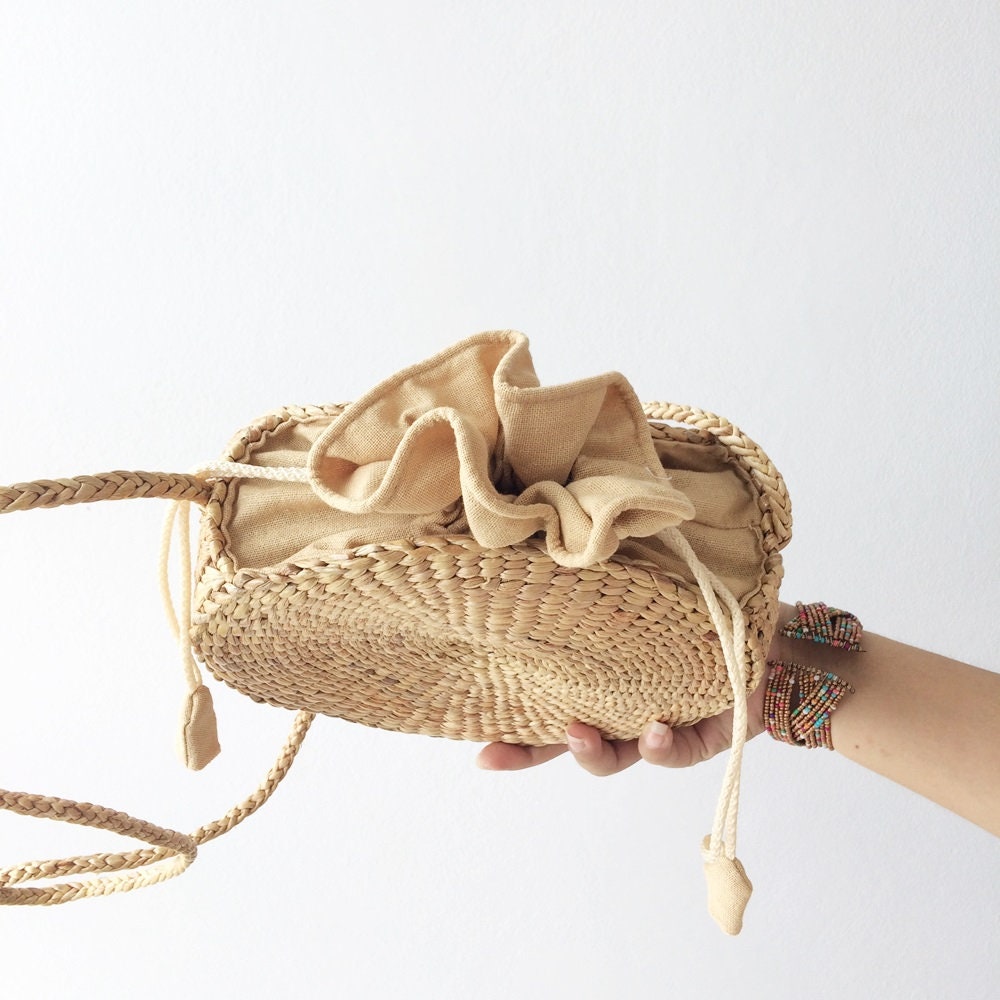 Dazz Round Straw Bag /Cross body / straw handbag / Summer | Etsy