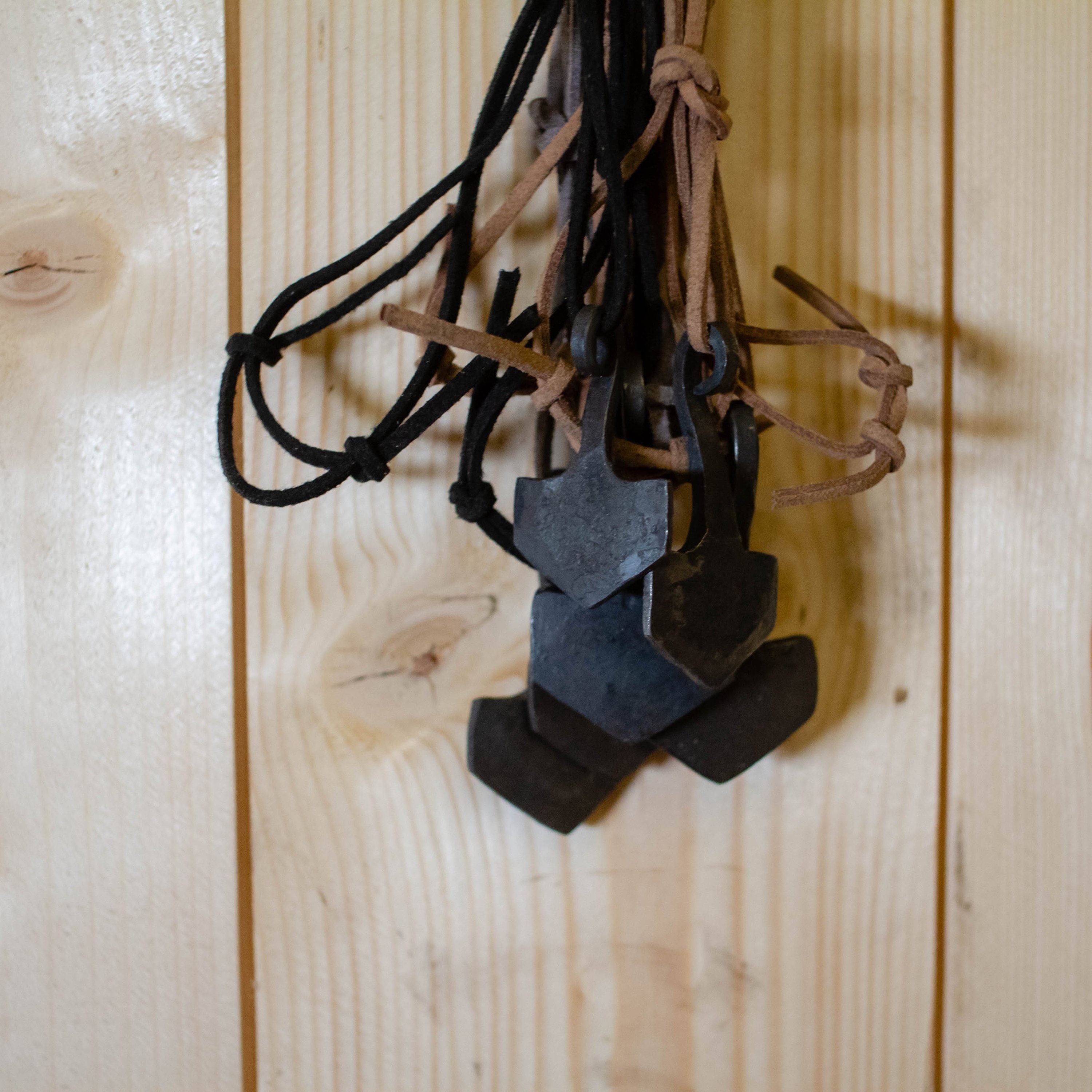 Thor's Hammer Mjolnir Medallion Viking Necklace Hand Forged Hand Made ...