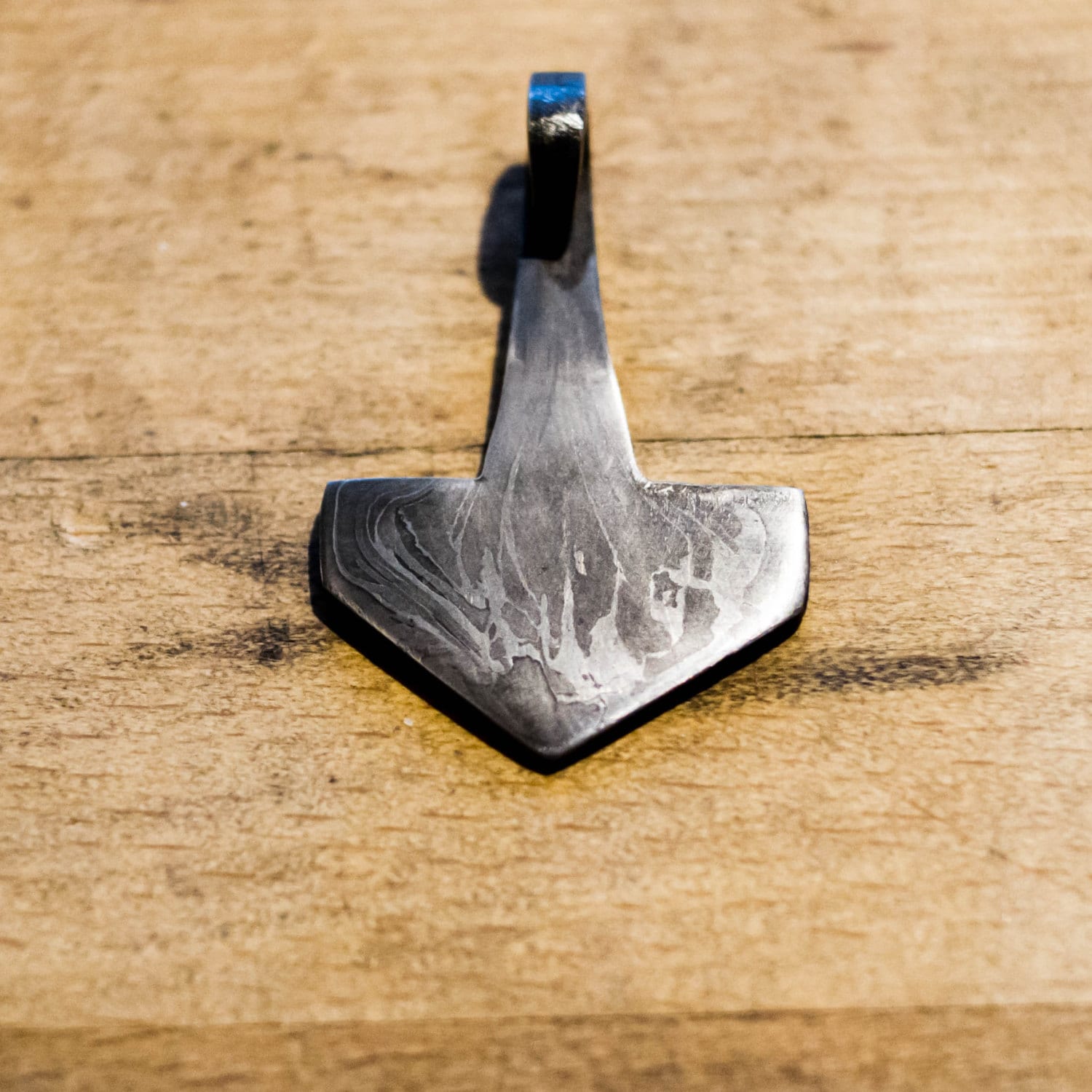 Damascus Hammer Thor's Hammer Mjølner Free Shipping - Etsy Norway