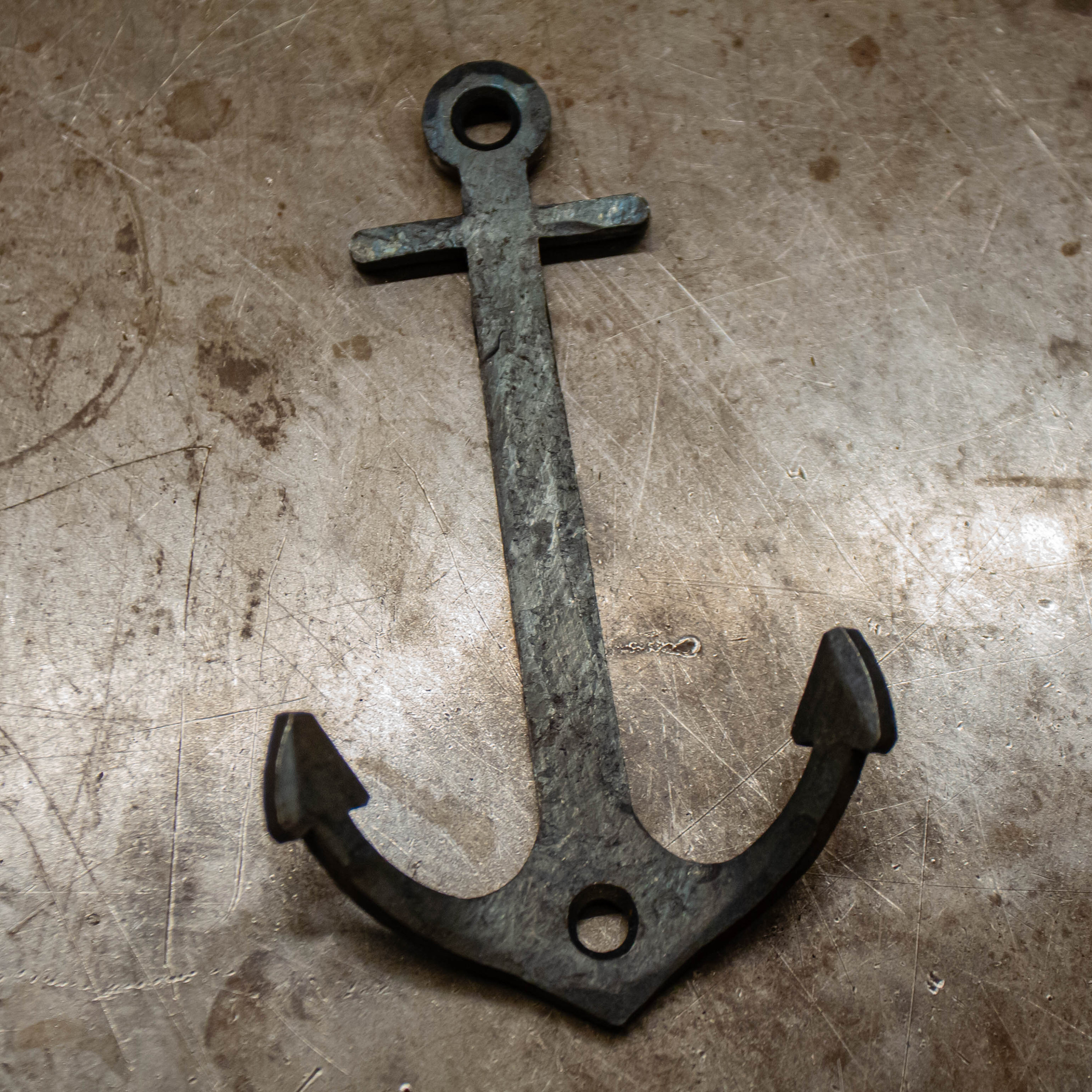 Hand Forged Anchor Hook - Wall Hanger - Free Shipping - Etsy