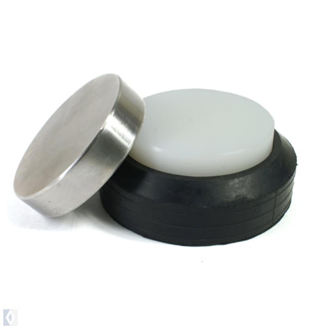 Steel Bench Block - With Nylon Block and Rubber Base - Jewelry Making ...