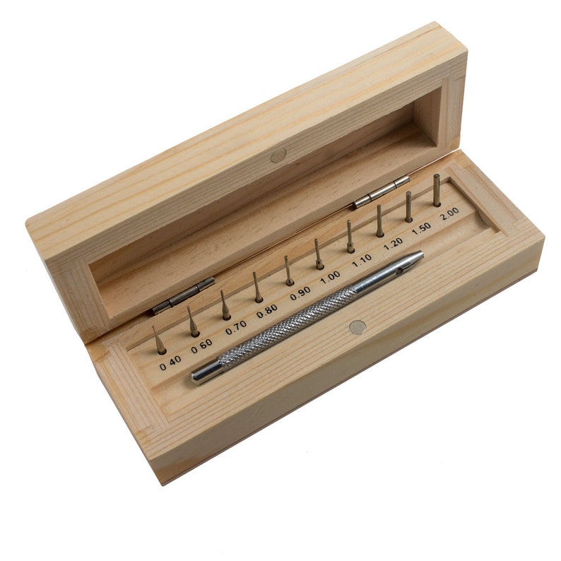 Pin Pusher Set With 10 Pins and Box 59-124 - Etsy