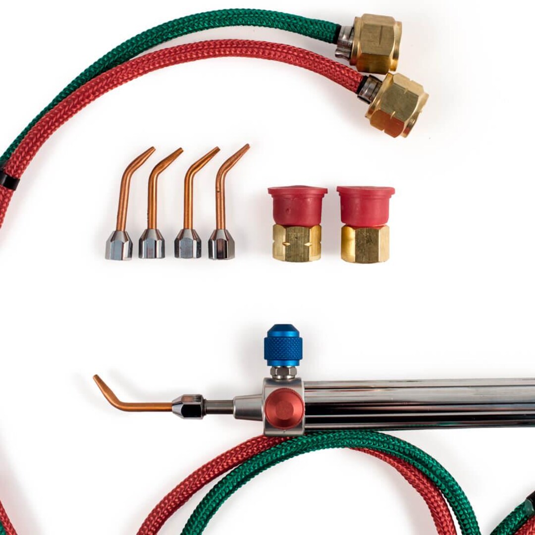 Gentec Small Torch Kit Oxy-acetylene/propane/mapp Fuel- 5 Tips- 6 Foot ...