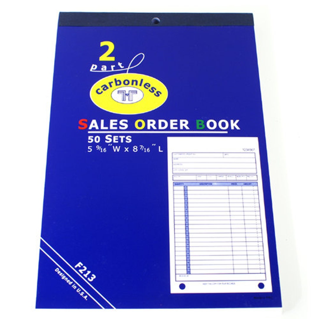 Sales Order Book - 62-213 - Etsy