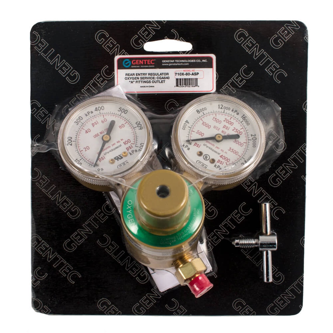 Gentec Small Torch Oxygen Regulator 3/8 14-535 - Etsy