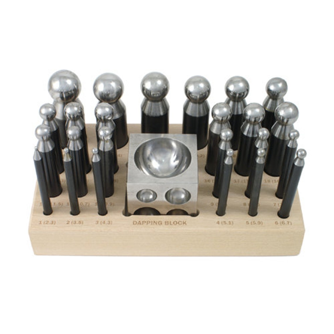 Dapping Set - 24 Punches and Block for Jewelry Making - 25-617 - Etsy