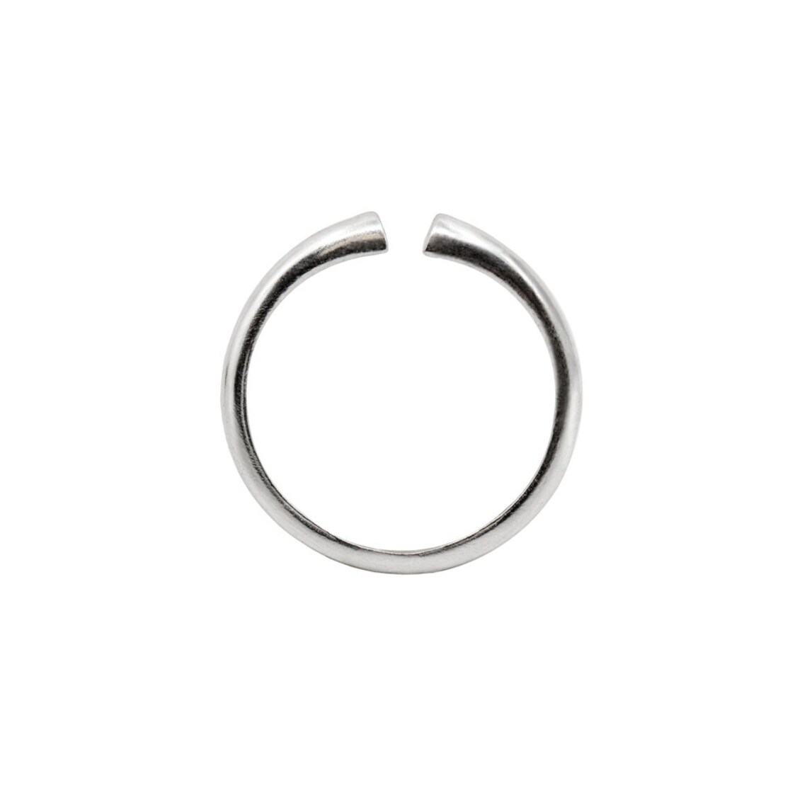 Flat End Half Round Open Ring Shank - Sterling Silver - 800-820-SS - Etsy