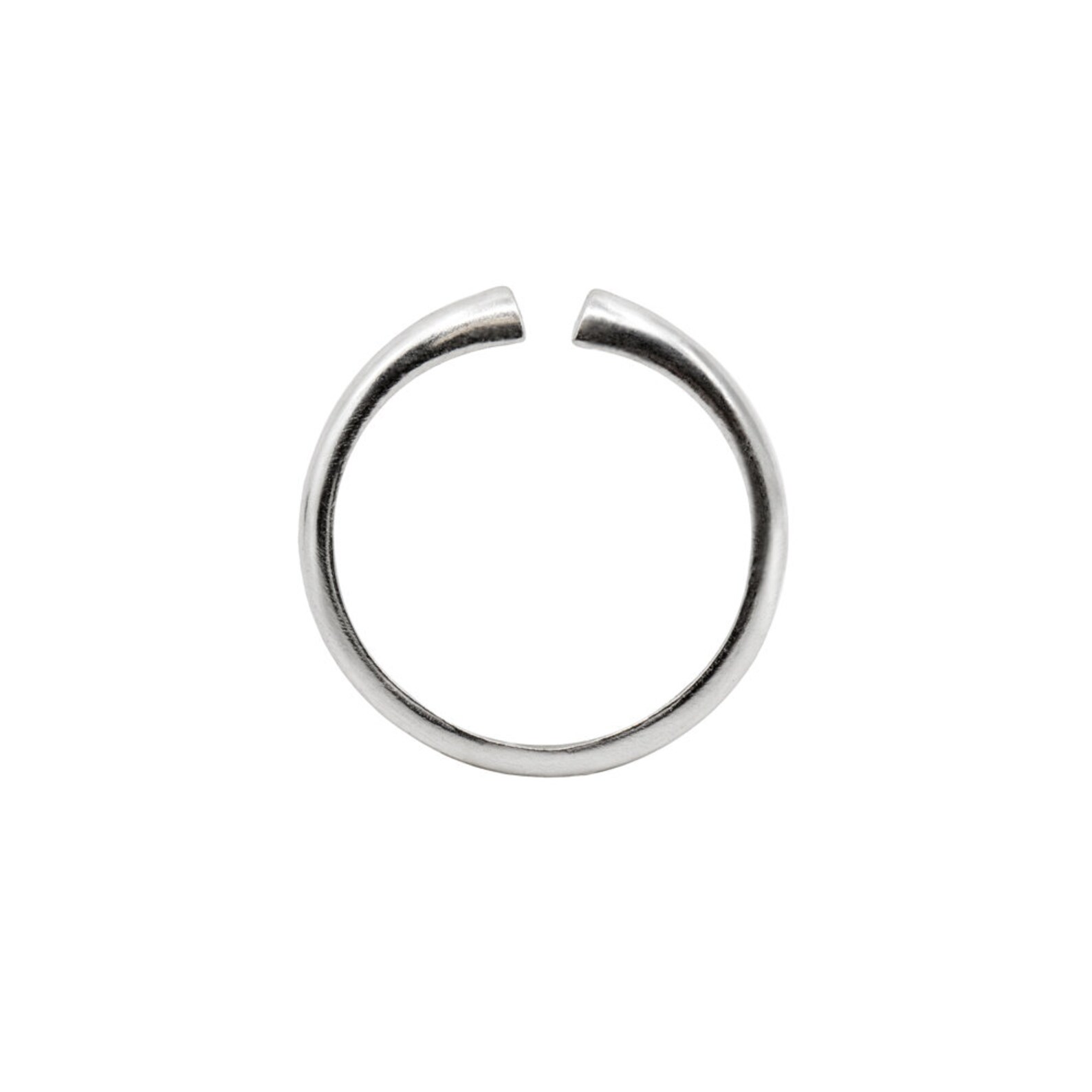 Flat End Half Round Open Ring Shank - Sterling Silver - 800-820-SS - Etsy