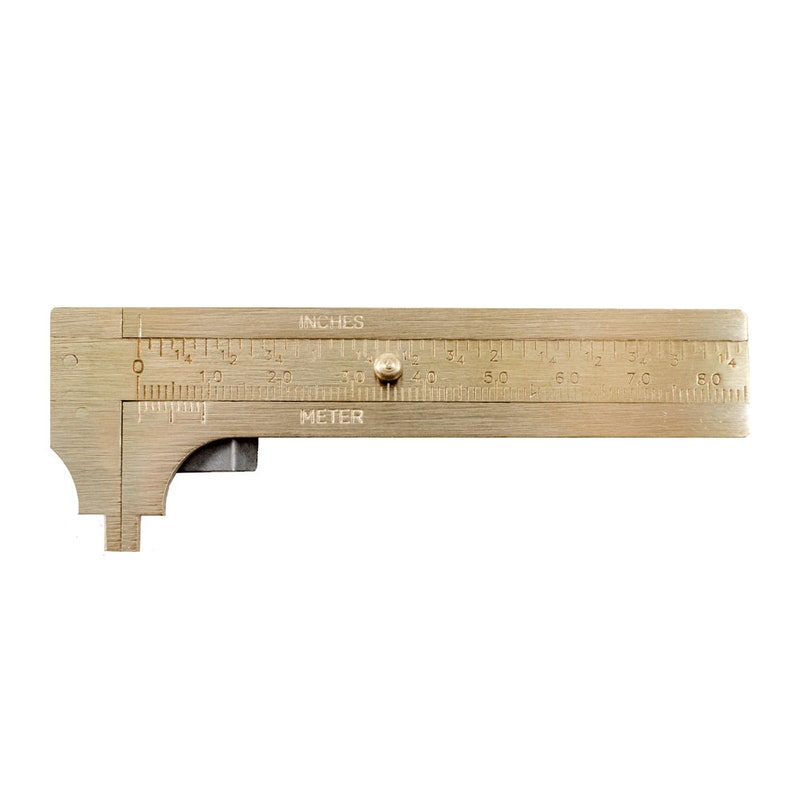 Brass Slide Gauge With Plate - 80mm - 35-170 - Etsy
