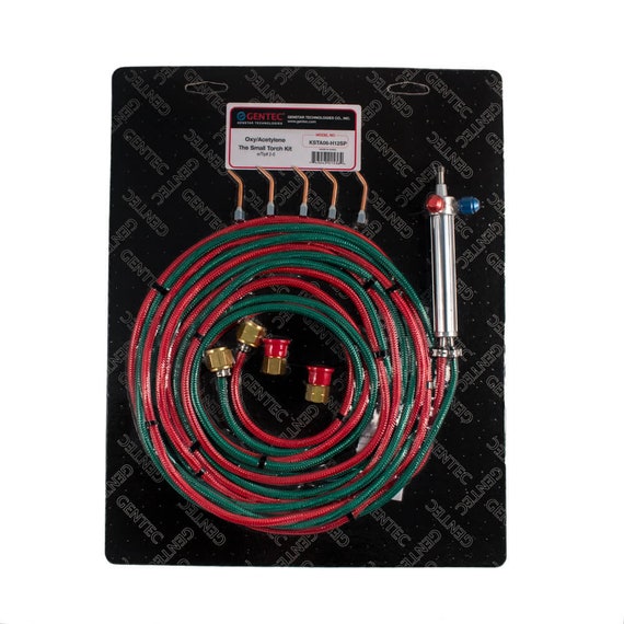 Gentec Small Torch Oxy/acetylene Kit 12 Foot Hoses With Tips - Etsy