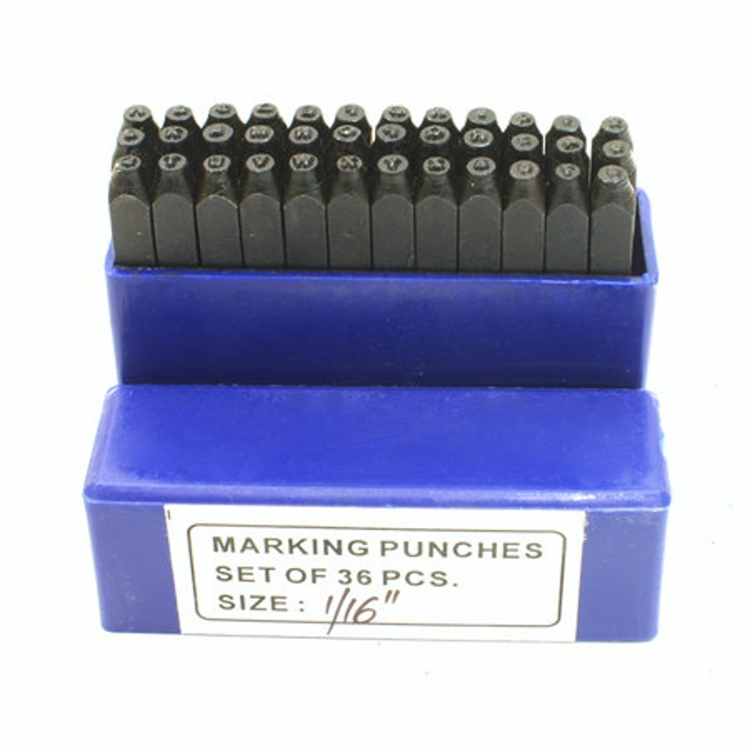 Letter and Number Stamp Set 1/16” 36pcs for Stamping Metal - 55-405 - Etsy
