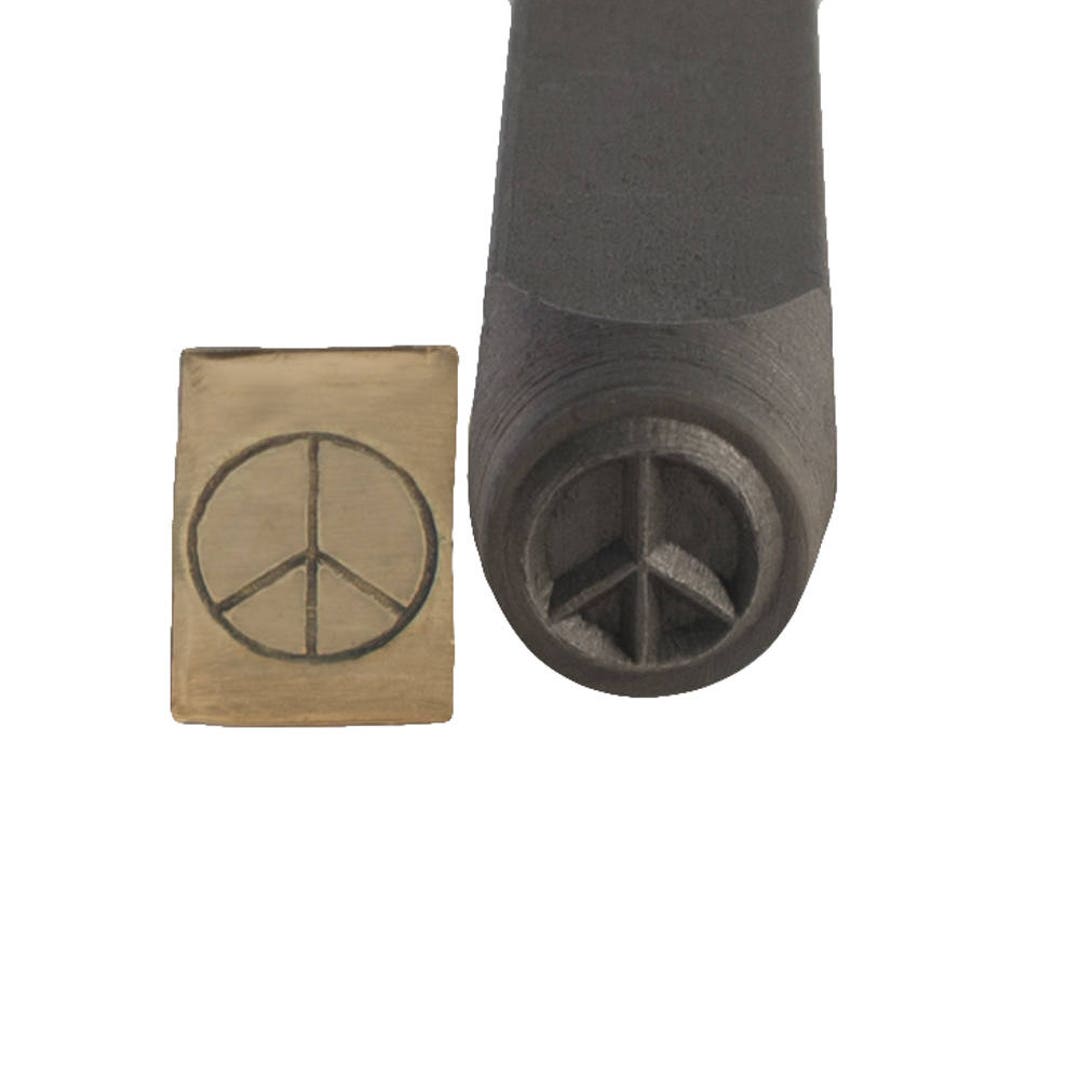 Peace Sign Stamp 6 Mm 55-606 - Etsy
