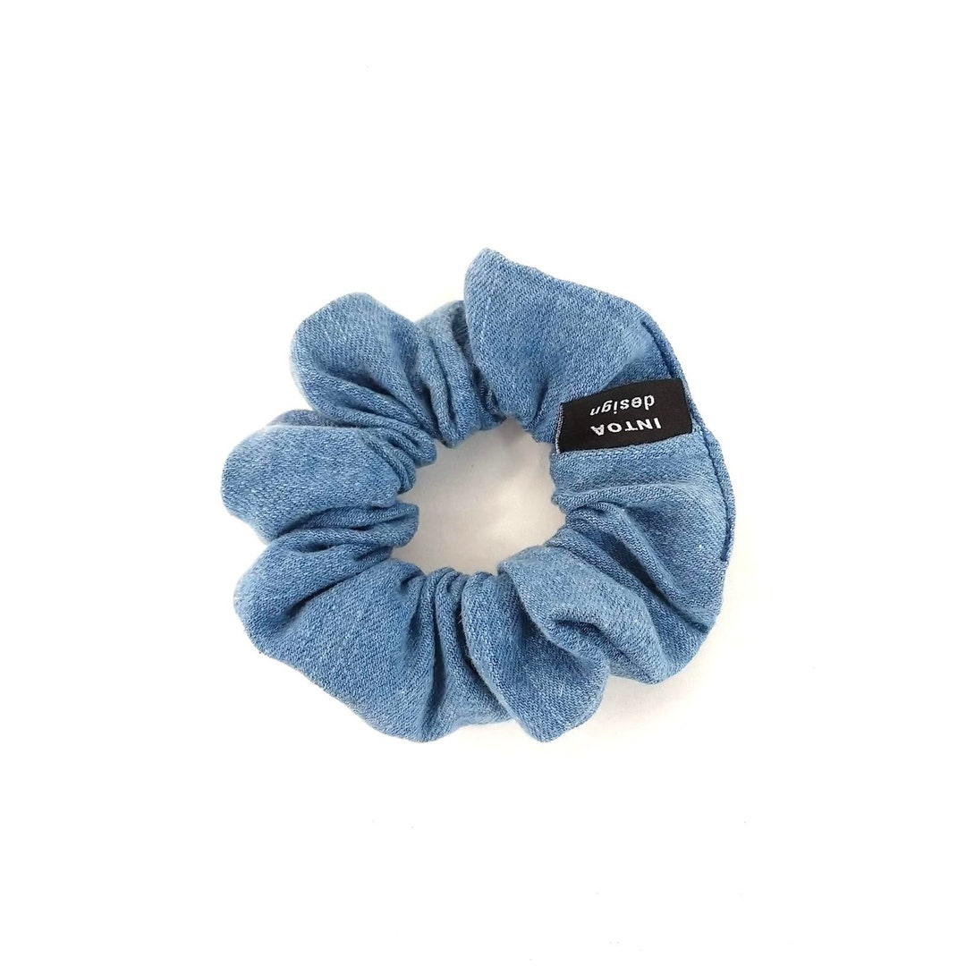 Denim Scrunchie of Upcycled Jeans, Light Blue - Etsy