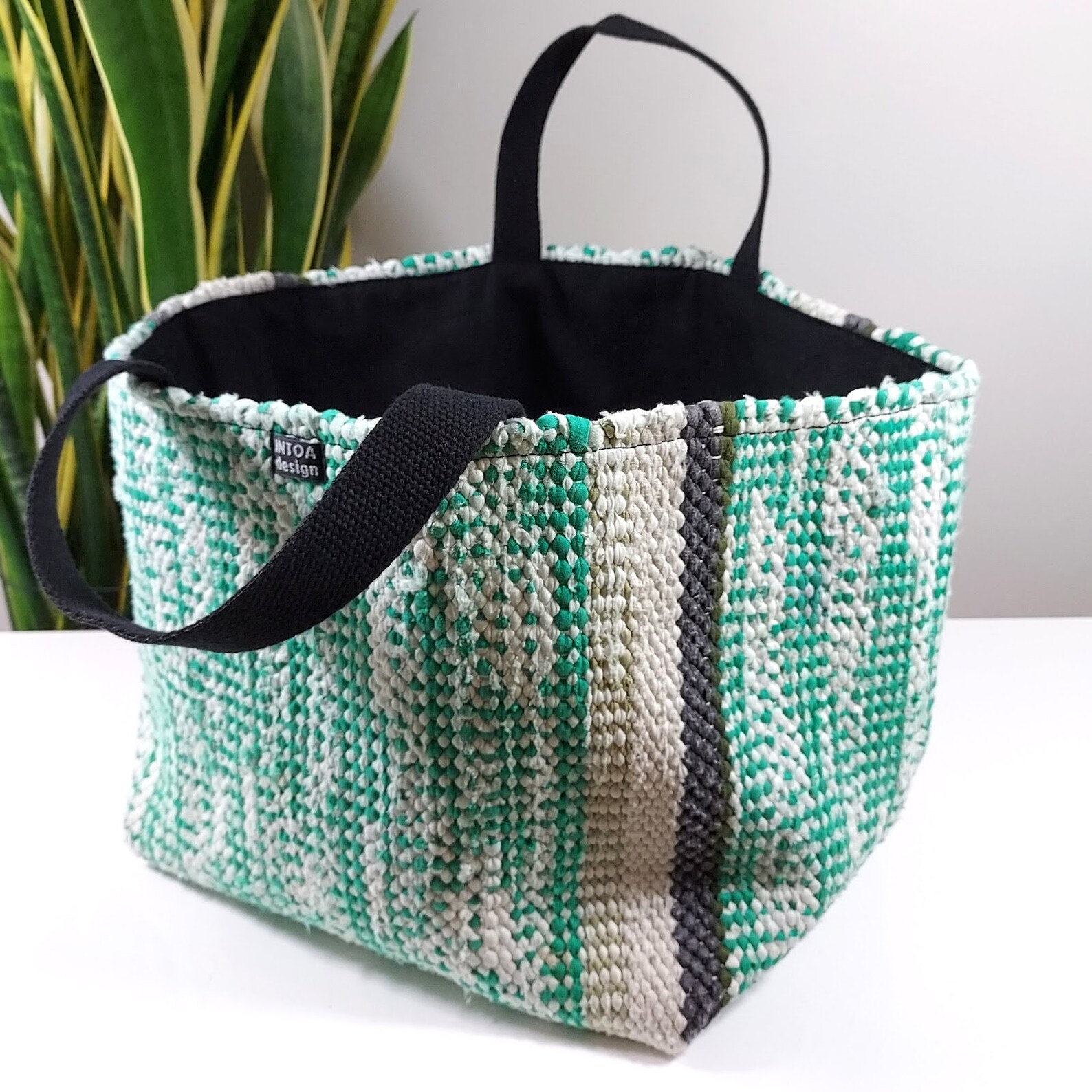 Basket of Upcycled Rag Rugs L 26 Cm 10 - Etsy