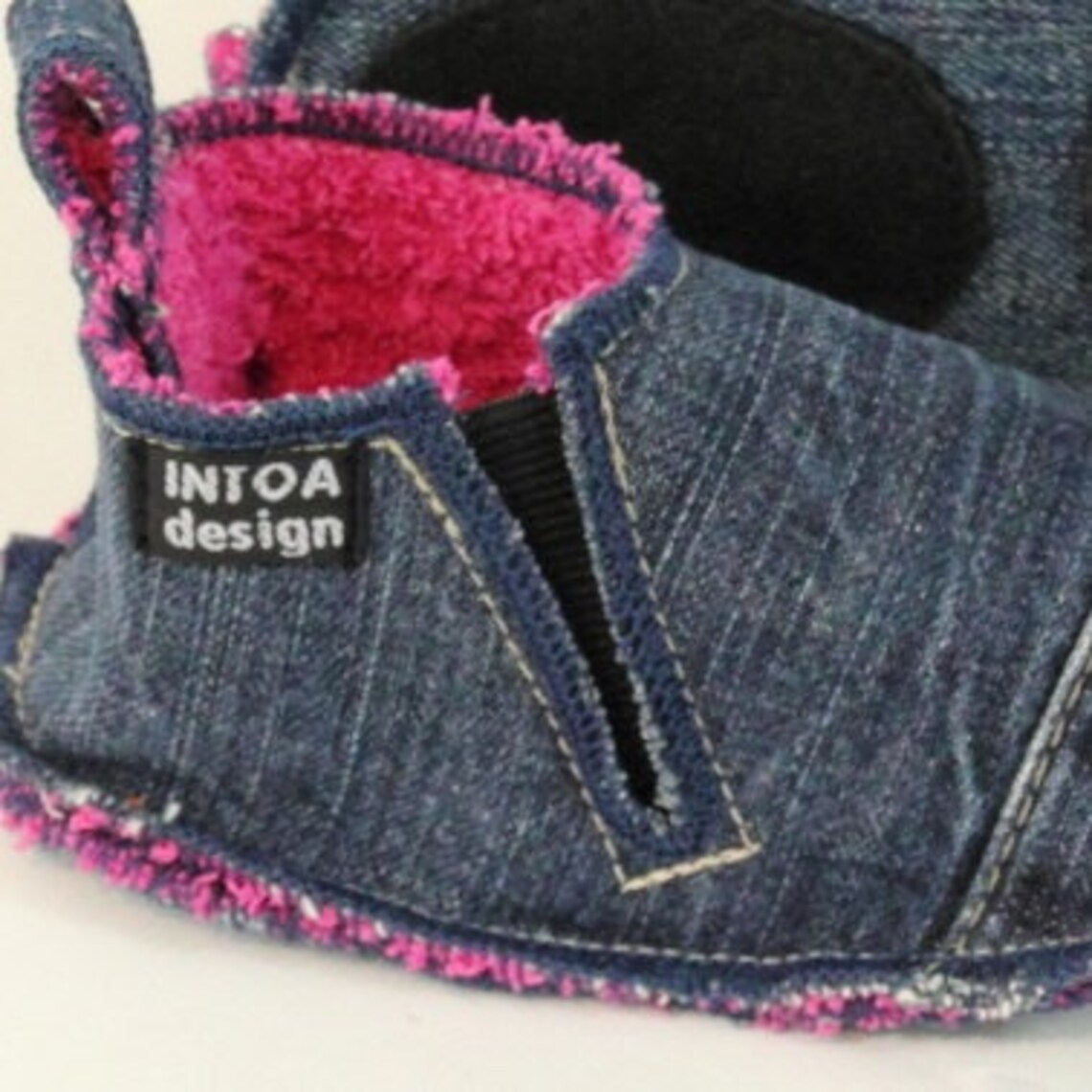 Denim Slippers of Upcycled Jeans, Kids, With Rubber Bands - Etsy