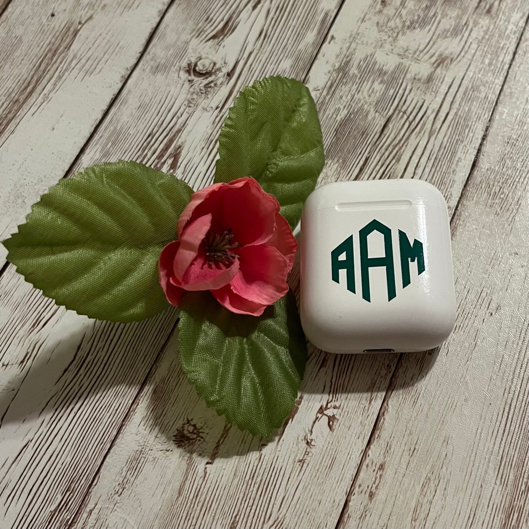 Monogram Decal for Earbuds Case - Etsy