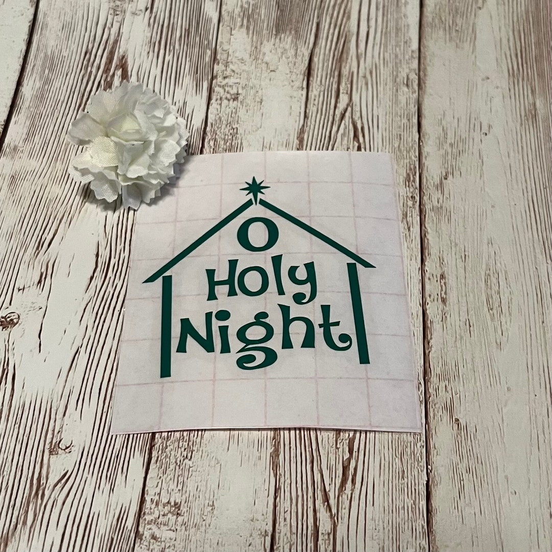 O Holy Night Decal for Wine Glass, Tumbler or Coffee Mug - Etsy