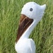 PELICAN / Decorative Free Standing Wood Pelican / Beach Decor / Mothers ...