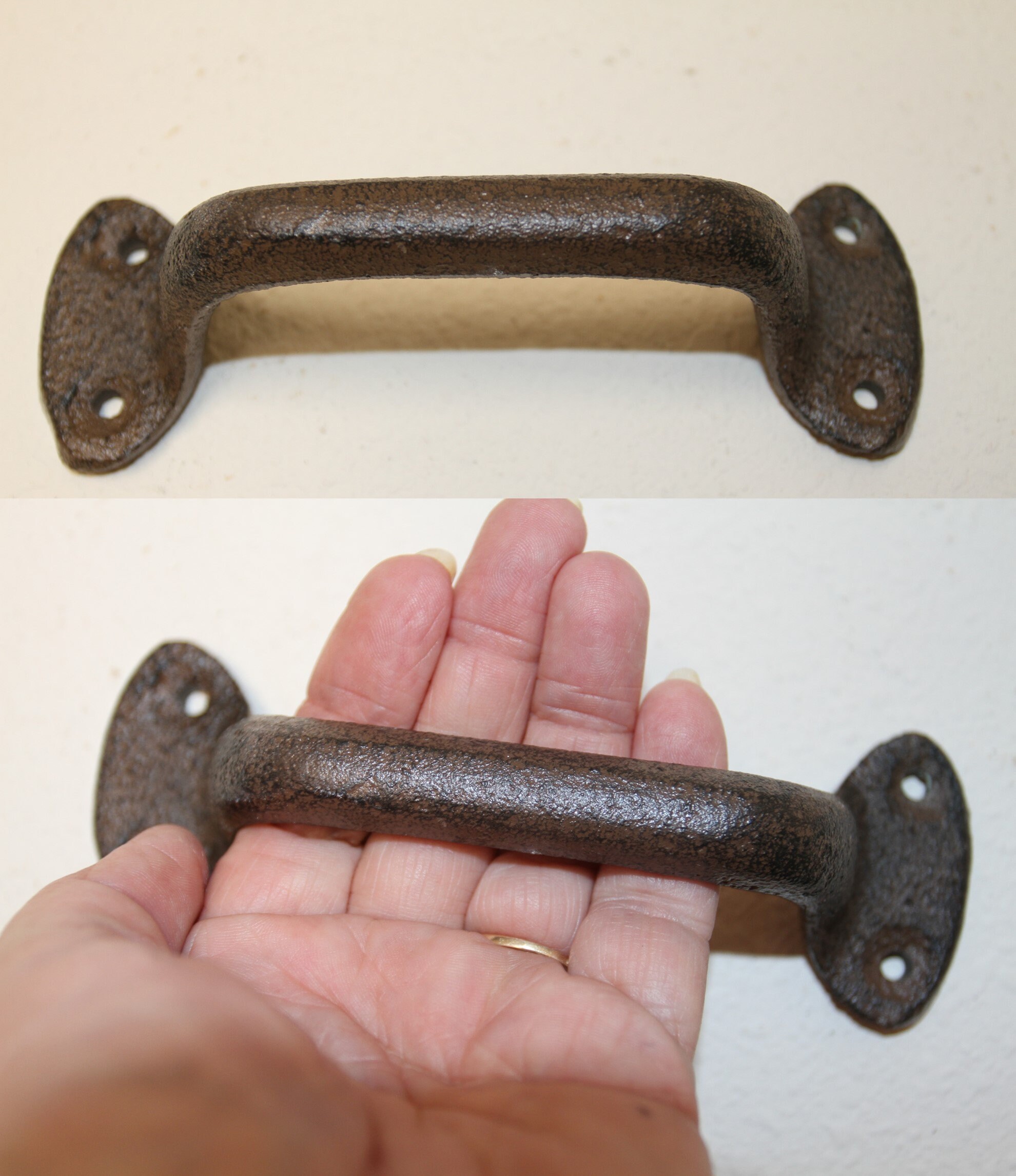 Rustic Lodge Cabinet Handles Pulls Cast Iron HW-08 | Etsy